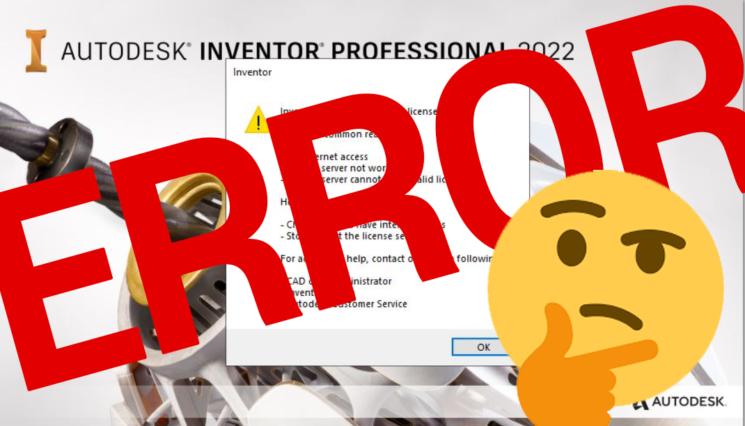 소프트웨어 문제가 발생하여 Inventor가 예기치 않게 종료되었습니다 - 해결 방법 - ED&C Tech Center