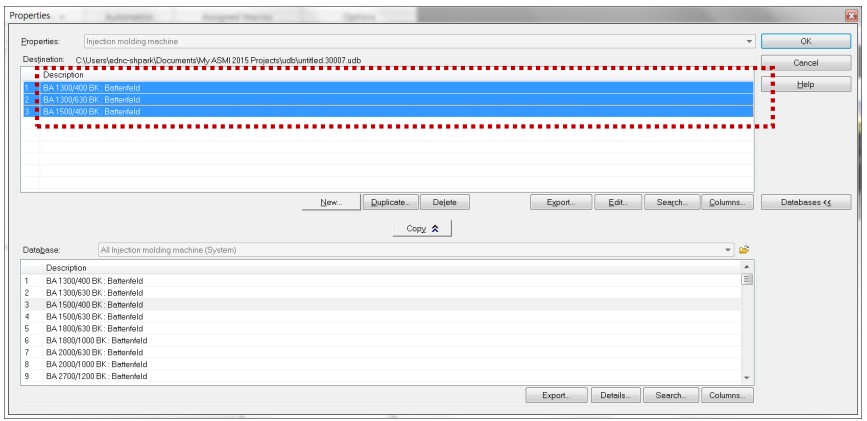 Moldflow 기술문서 - 자주사용하는 사출기 및 공정조건 저장해서 사용하기 - ED&C Tech Center