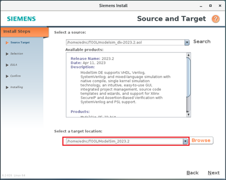 ModelSim Install Guide - Linux - ED&C Tech Center