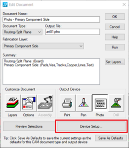 [PADS] CAM 출력 시 "Fill Width is too Large for Accurate PAD Fills" 에러 ...